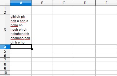 Openoffice Calc: come andare a capo della cella | Soldius